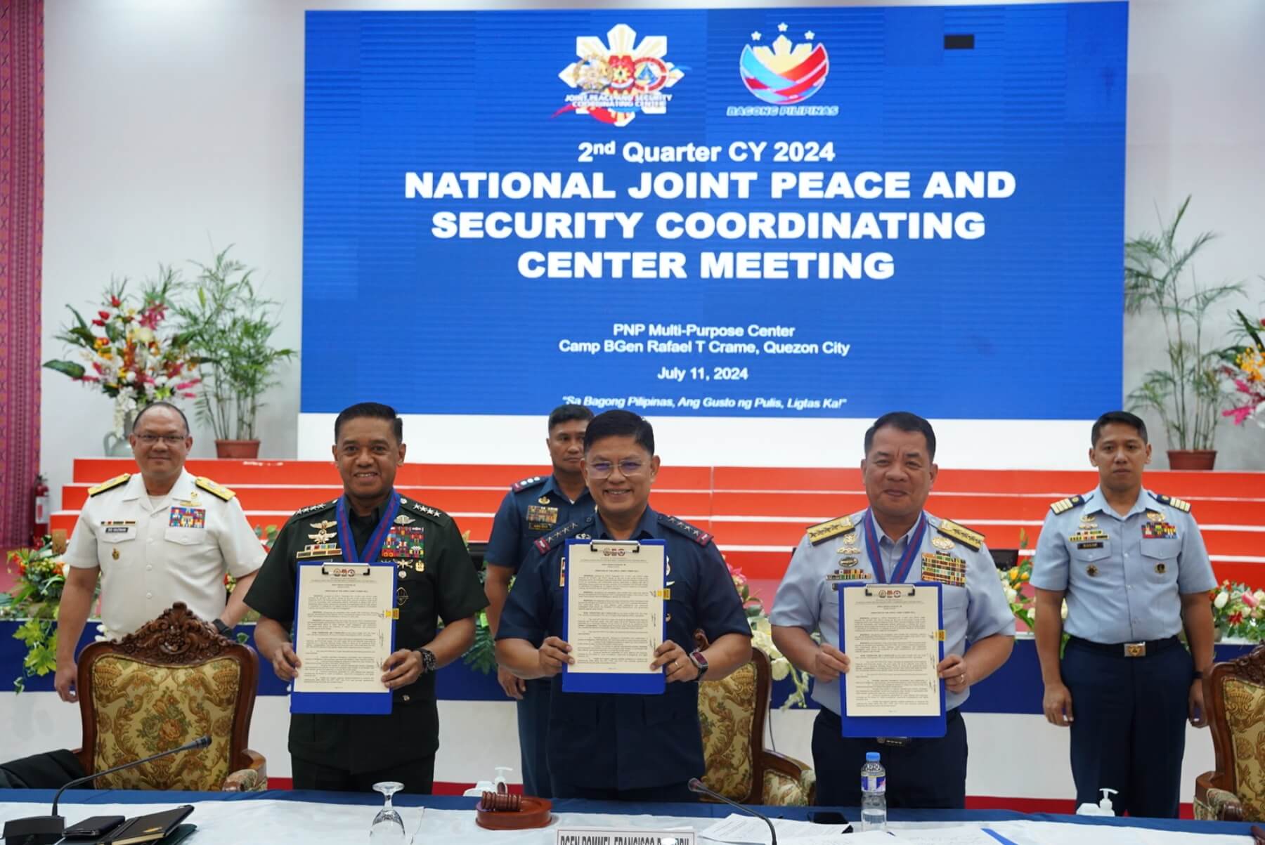 AFP, PNP, PCG conduct 2nd Quarter 2024 JPSCC Meeting